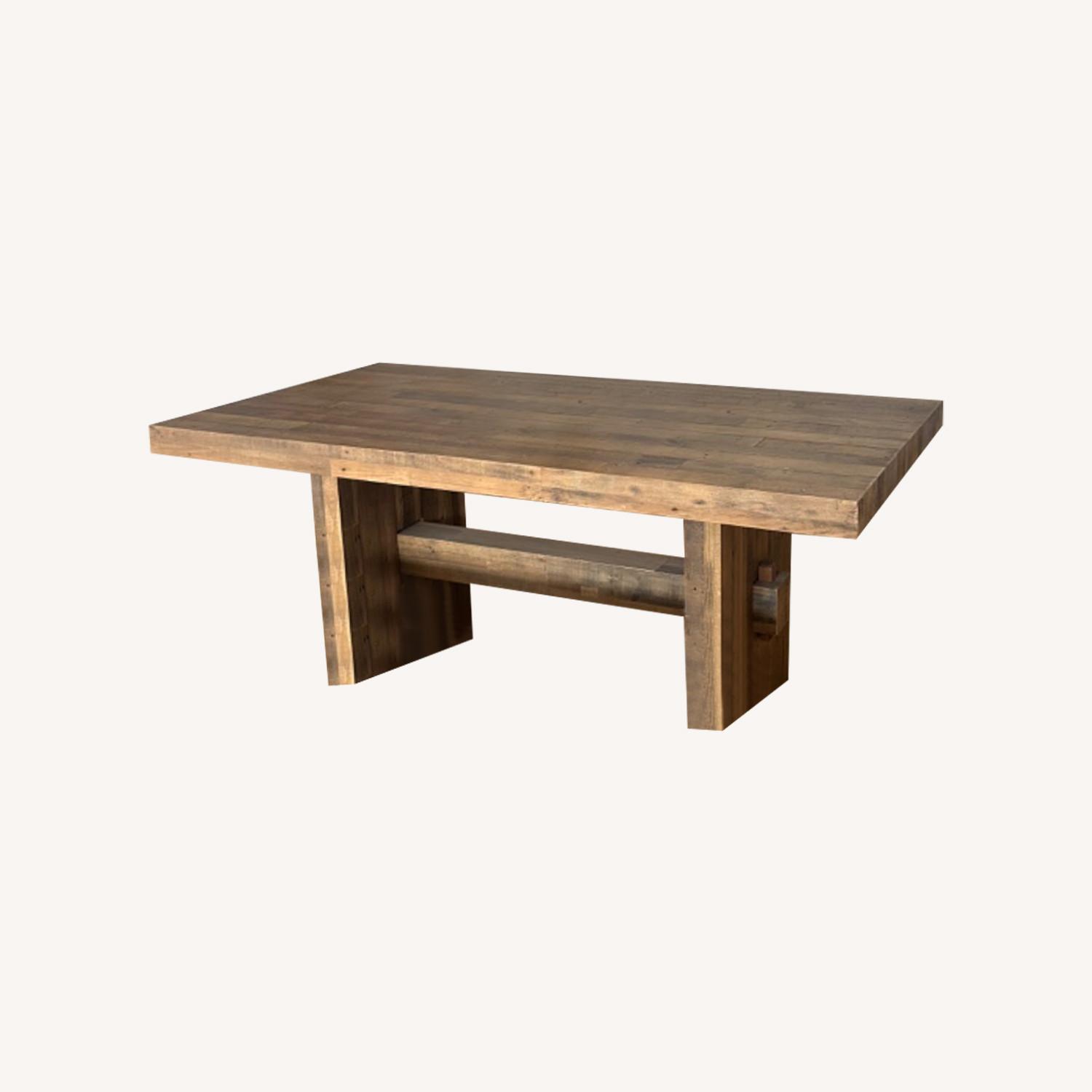 Emmerson Dining Table in Rustic Natural Wood (72) - AptDeco