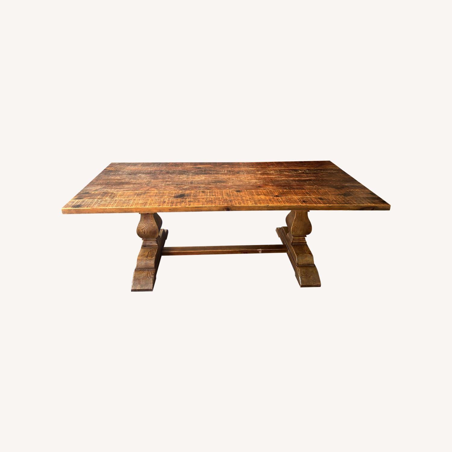 ABC Rustic Wood Dining Table - AptDeco