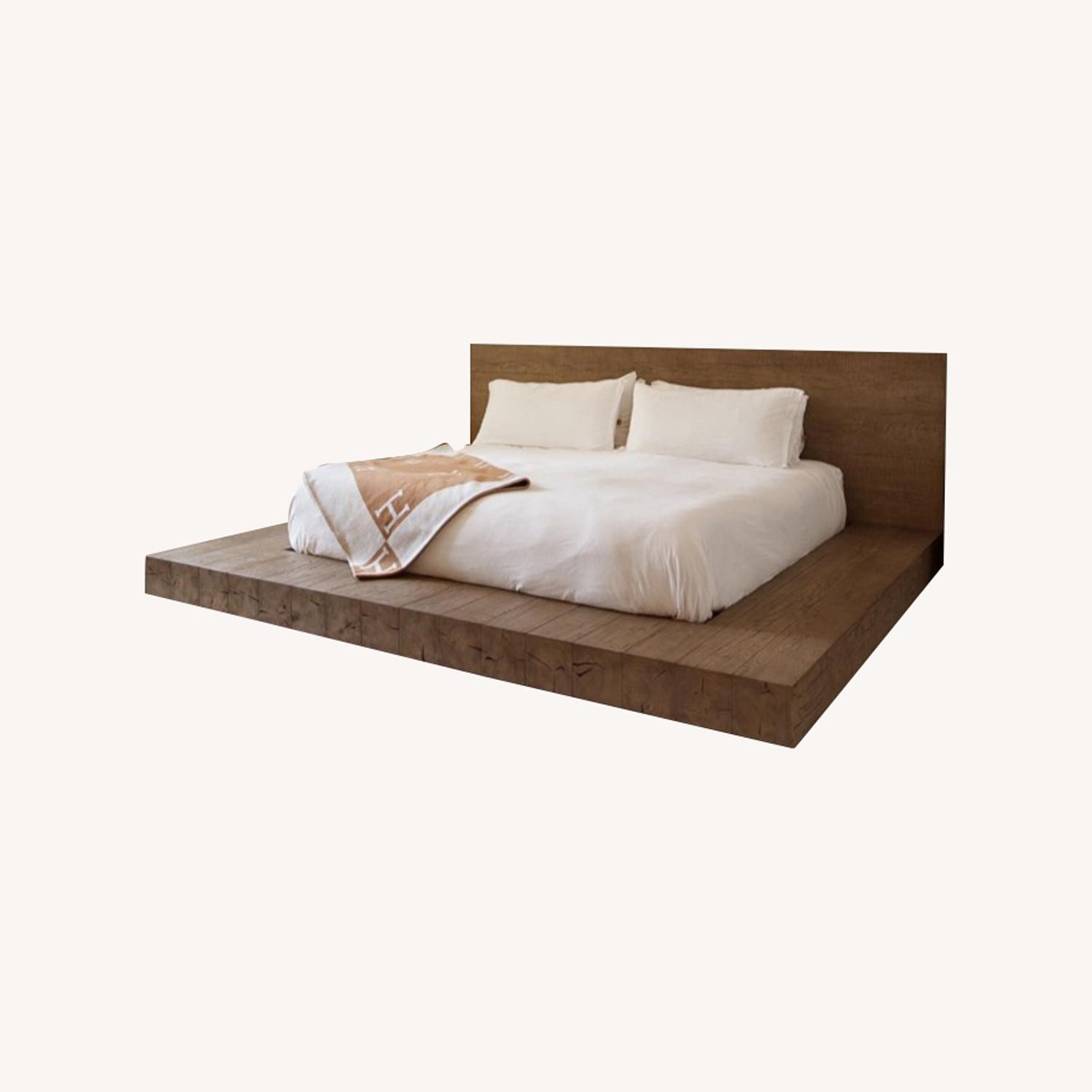 Restoration Hardware ASPEN French Oak Platform Bed - AptDeco