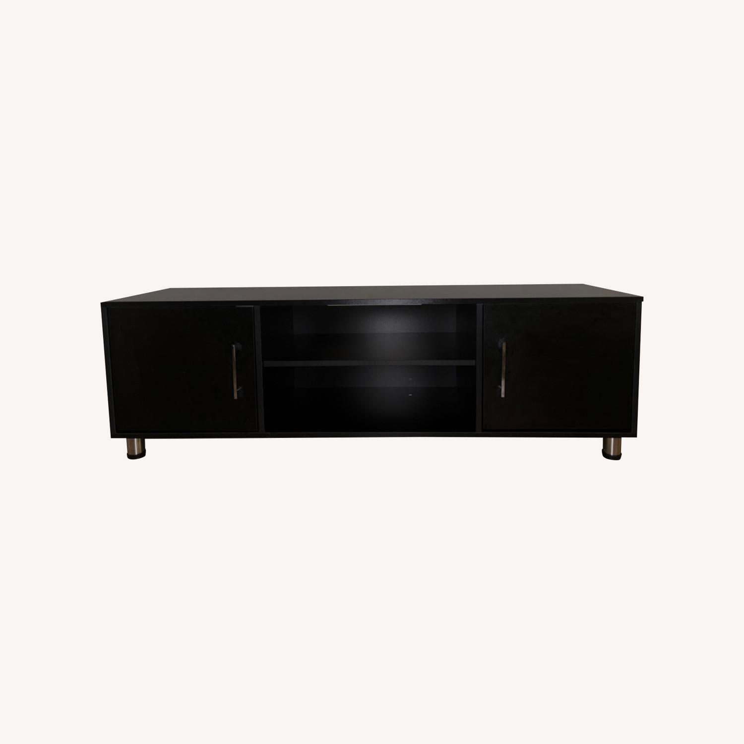 Basic Black TV Console - AptDeco