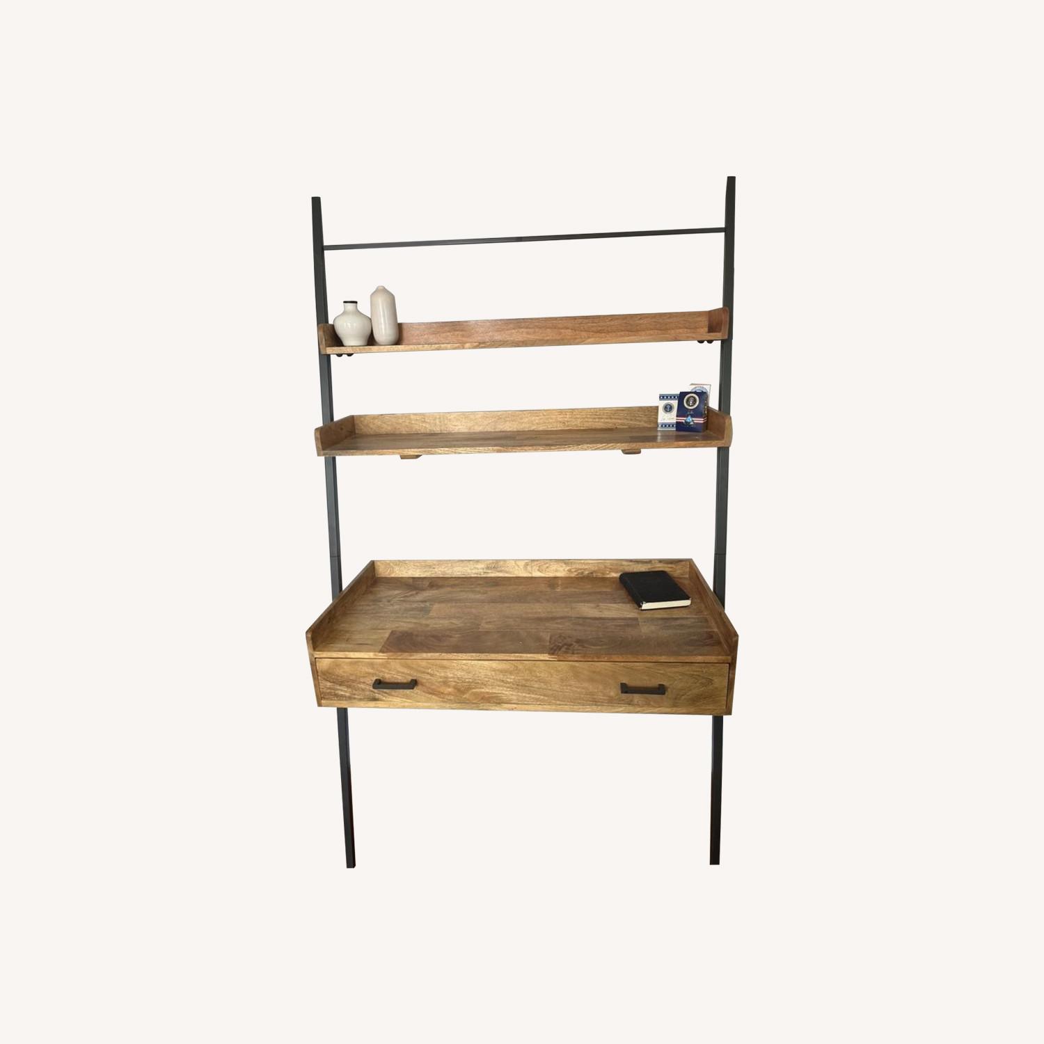 Allmodern Mango Wood Leaning Ladder Desk - AptDeco