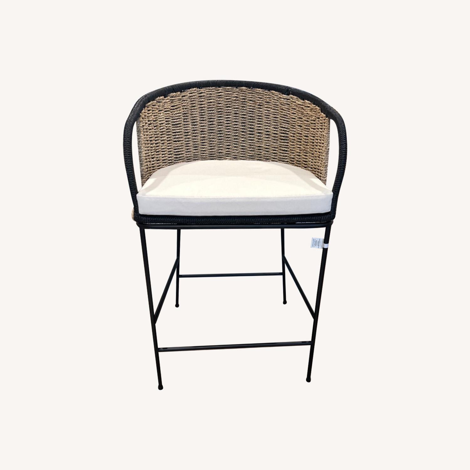 Target Seagrass Counter Height Barstools - AptDeco