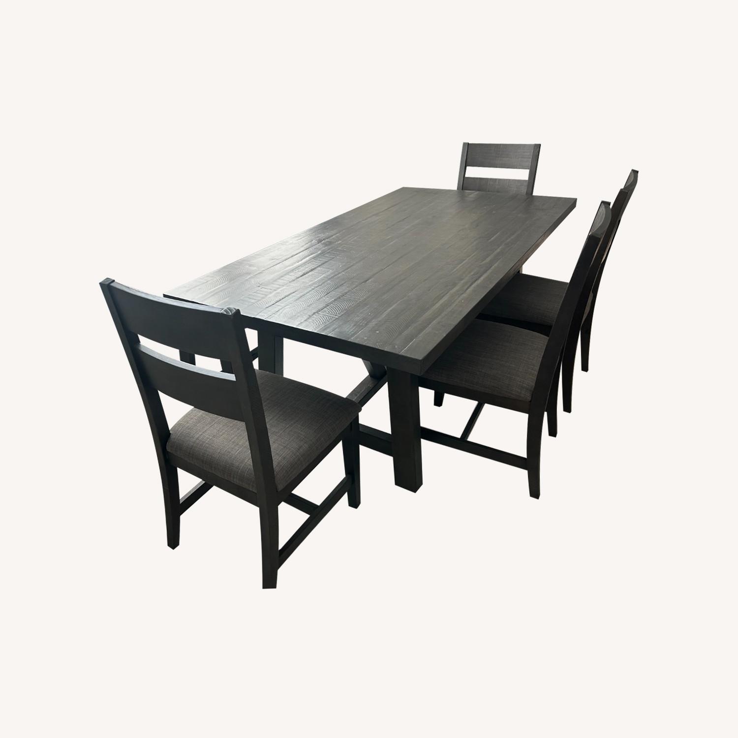 Living Spaces 80" Dining Table Set - AptDeco