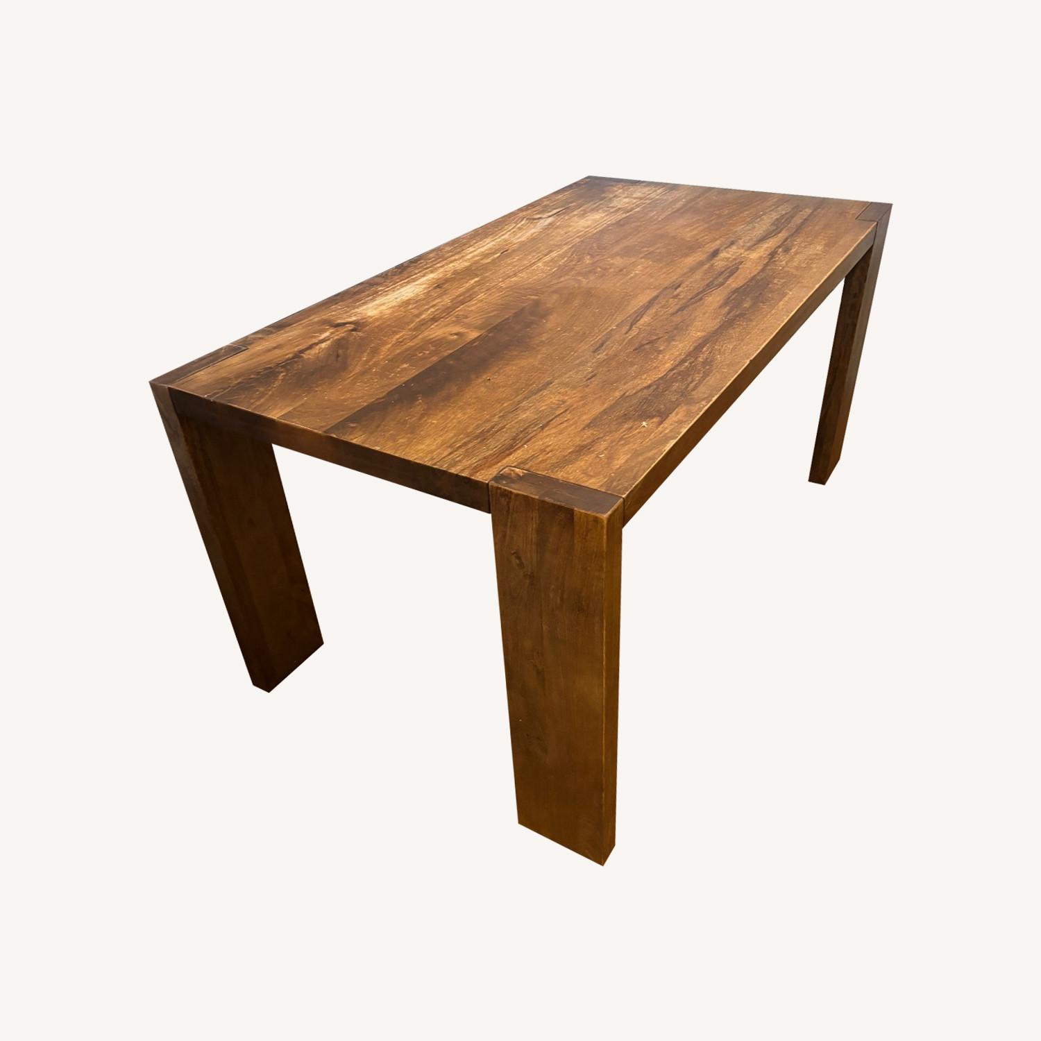 CB2 Blox Wood Table - AptDeco