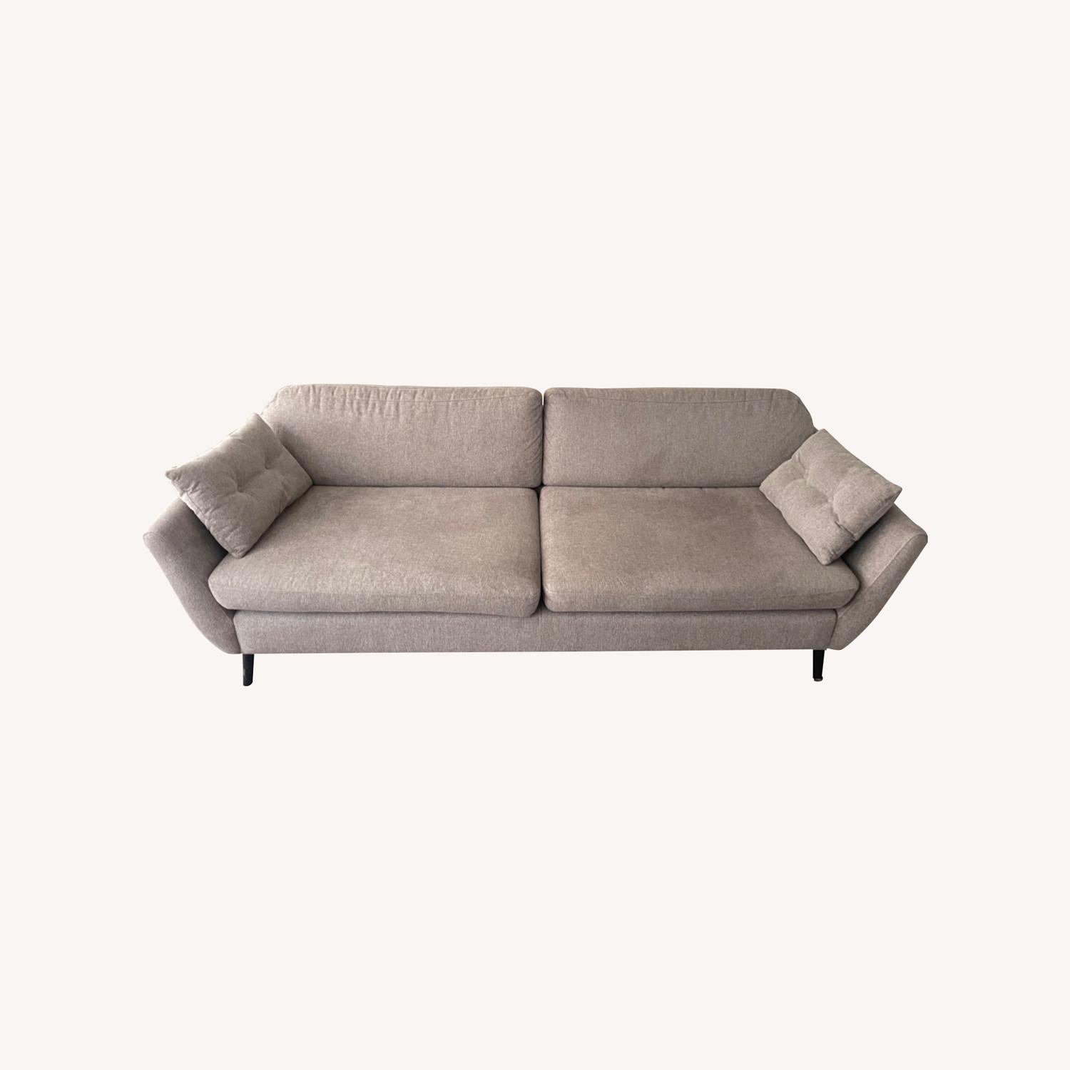 All Modern Mushroom Upholstered Sofa - AptDeco