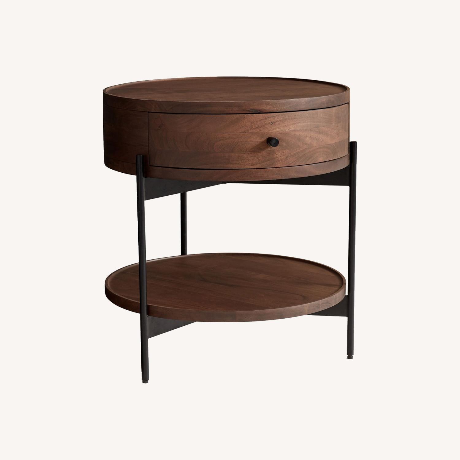 Pottery barn round nightstand store