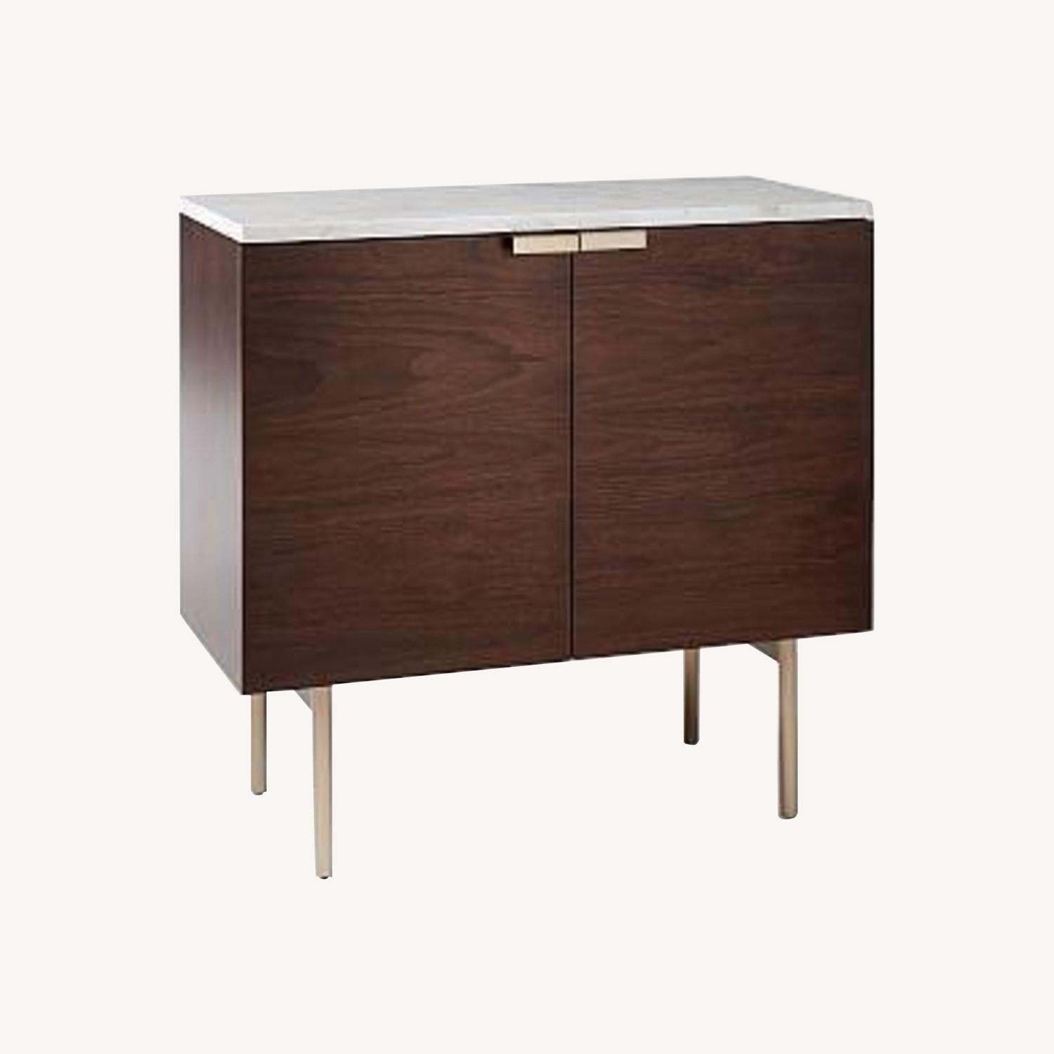 West Elm Delphine 31" Entryway Console, Marble - AptDeco