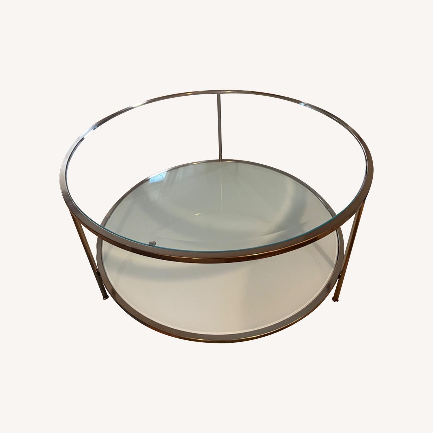 Walmart Ember Interiors Round Glass Coffee Table - AptDeco