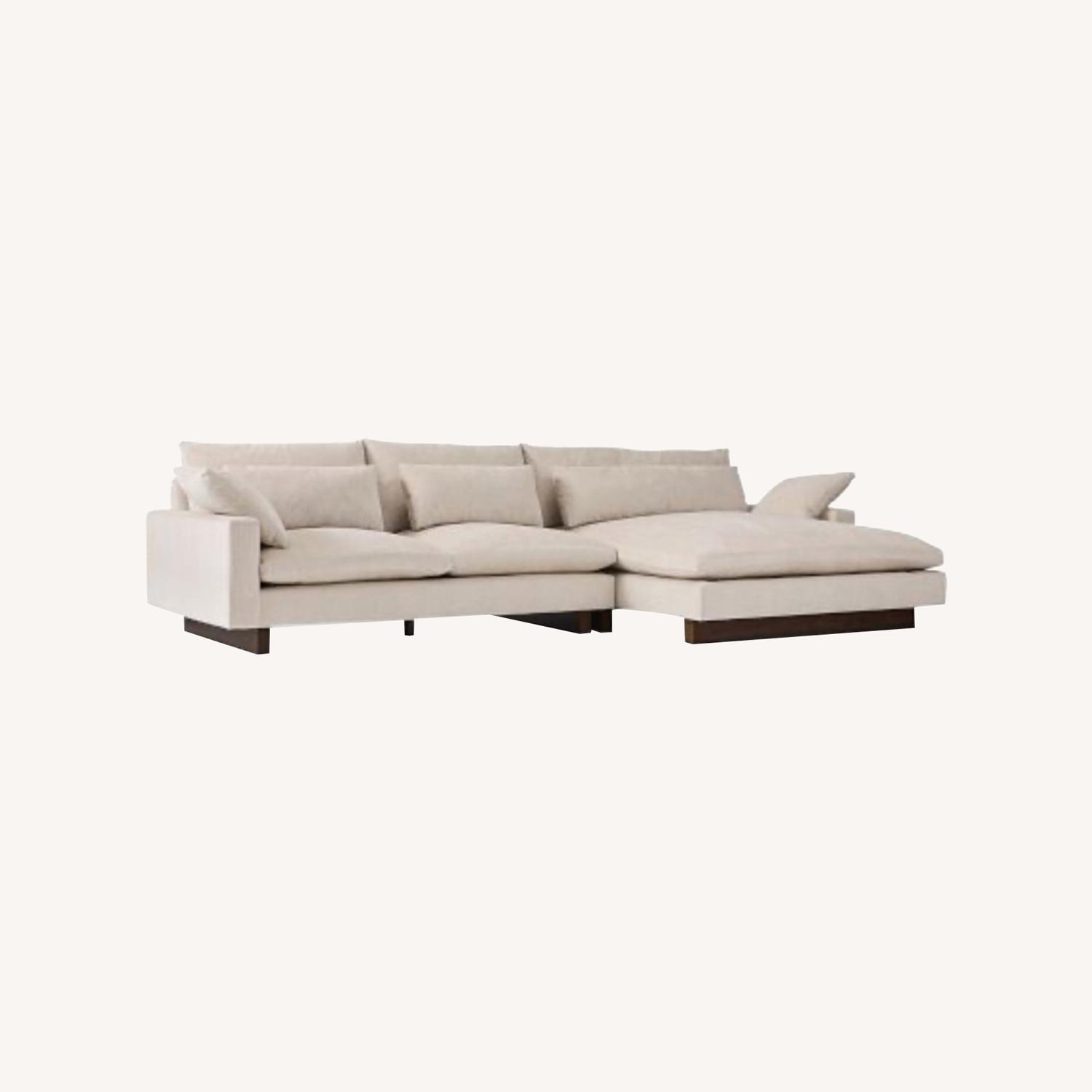 West Elm Harmony Double Wide Chaise Sectional - AptDeco