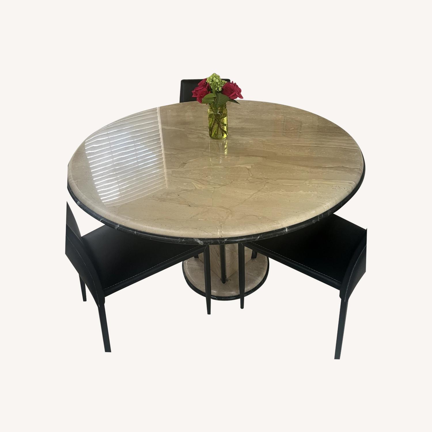 Cantoni Dining Round Marble Table - AptDeco