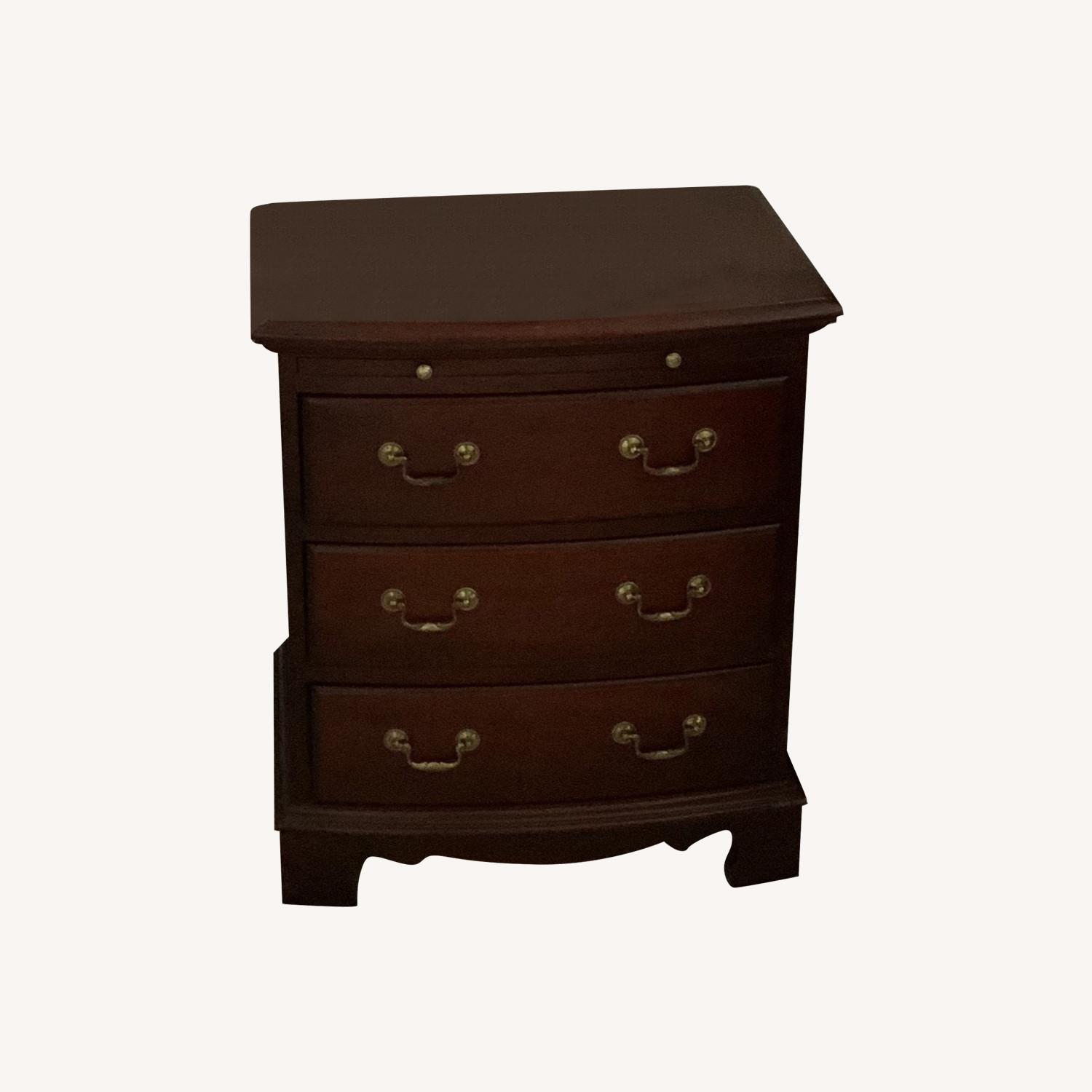 Two Solid Wood Nightstands - AptDeco