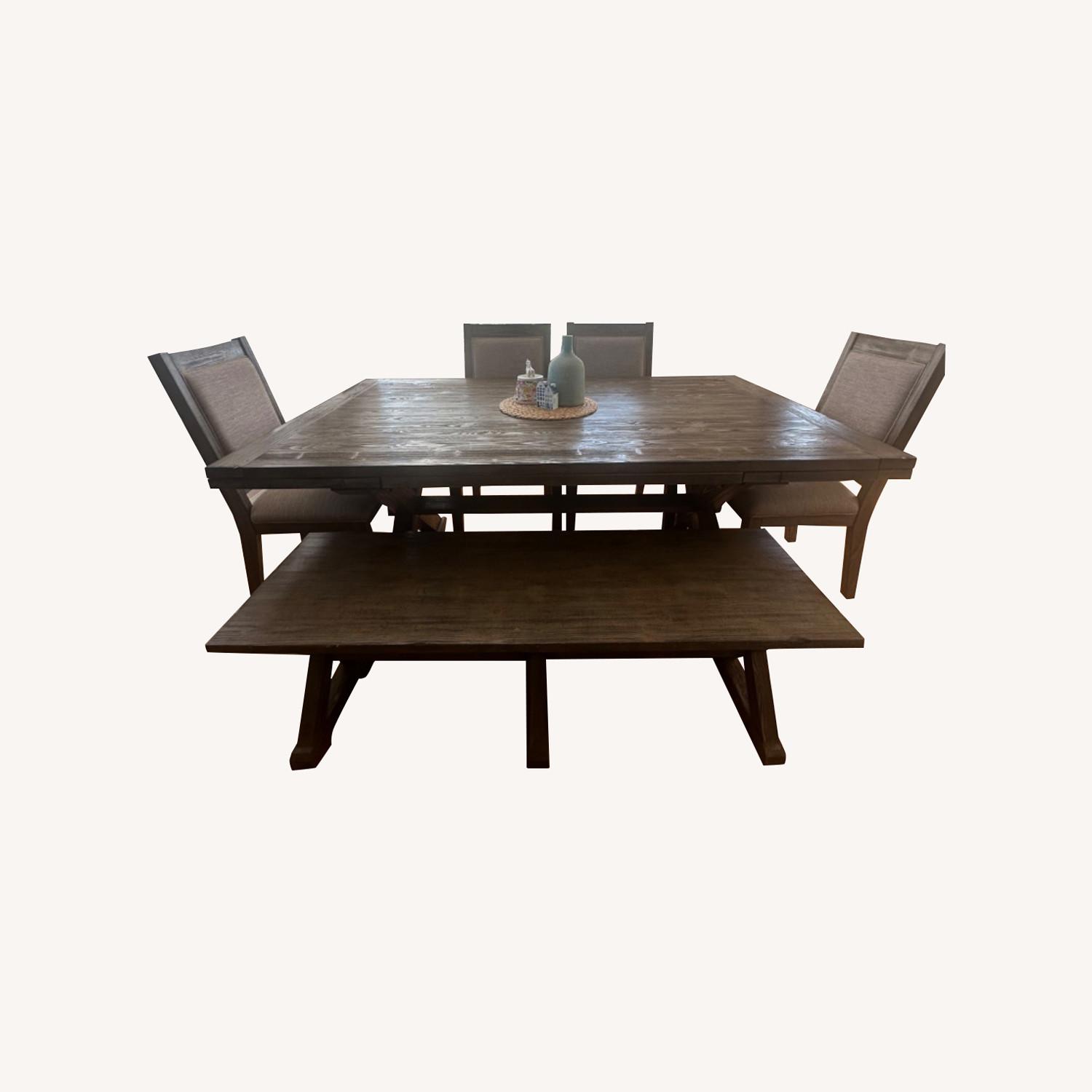 Kincaid Brown Dining Set - AptDeco