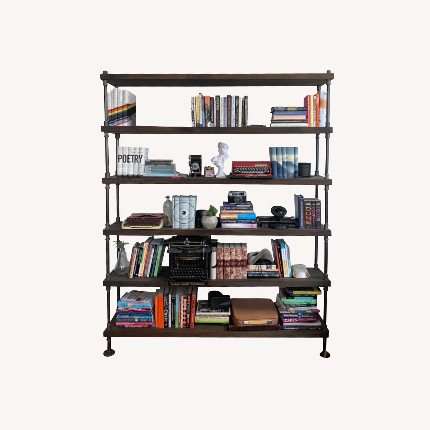 Custom Wooden Bookshelf - AptDeco
