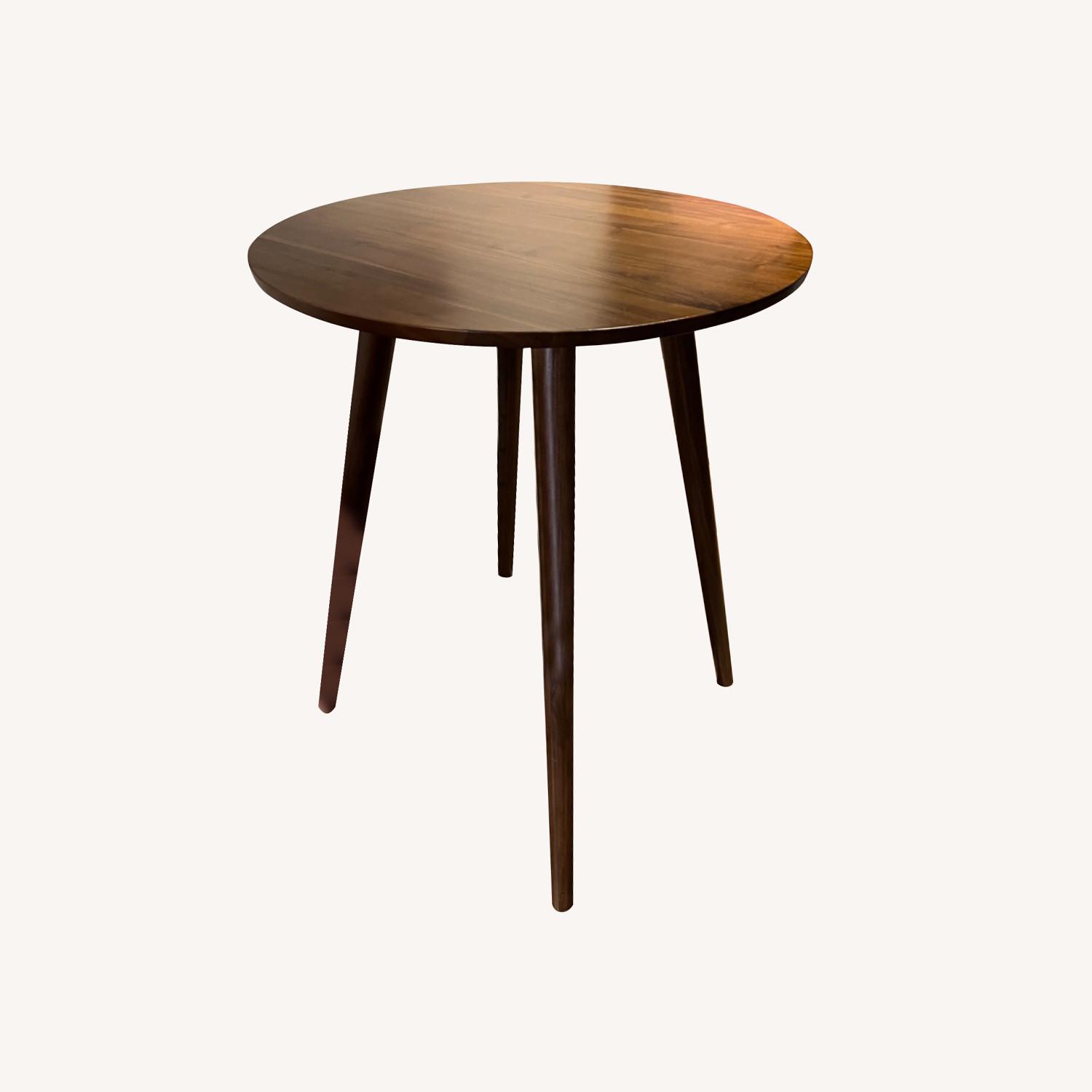 Article Seno Walnut 31" Round Bar Table - AptDeco