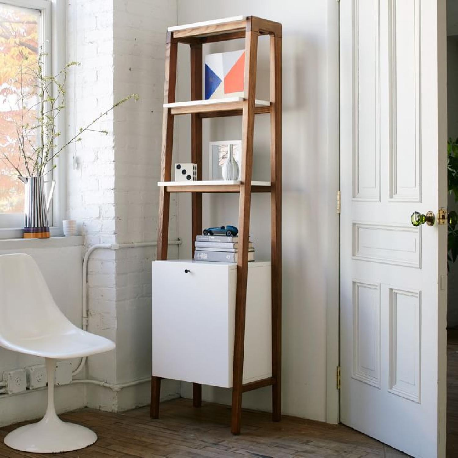 West Elm Mid Century Modern Bookcases Narrow - AptDeco
