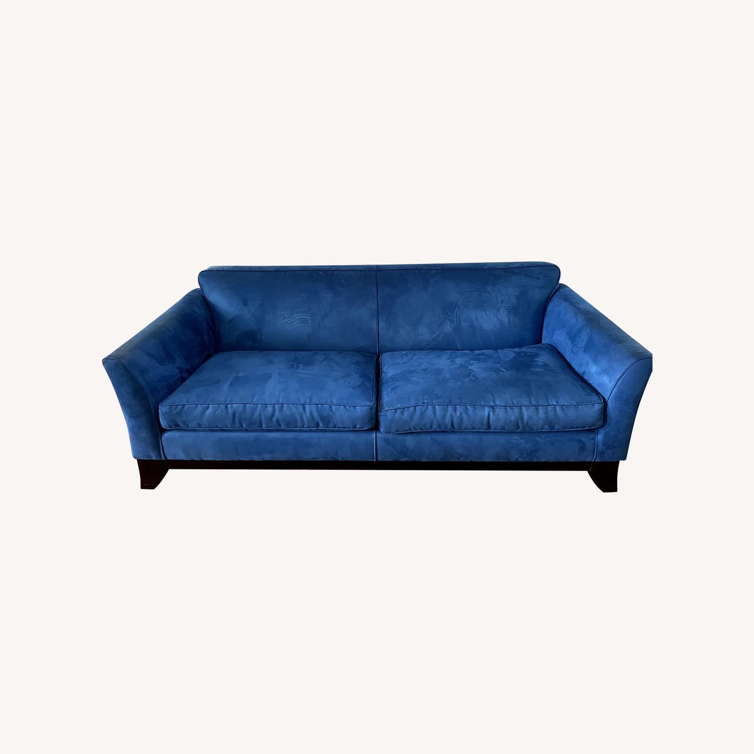 Antique Blue Couch - AptDeco
