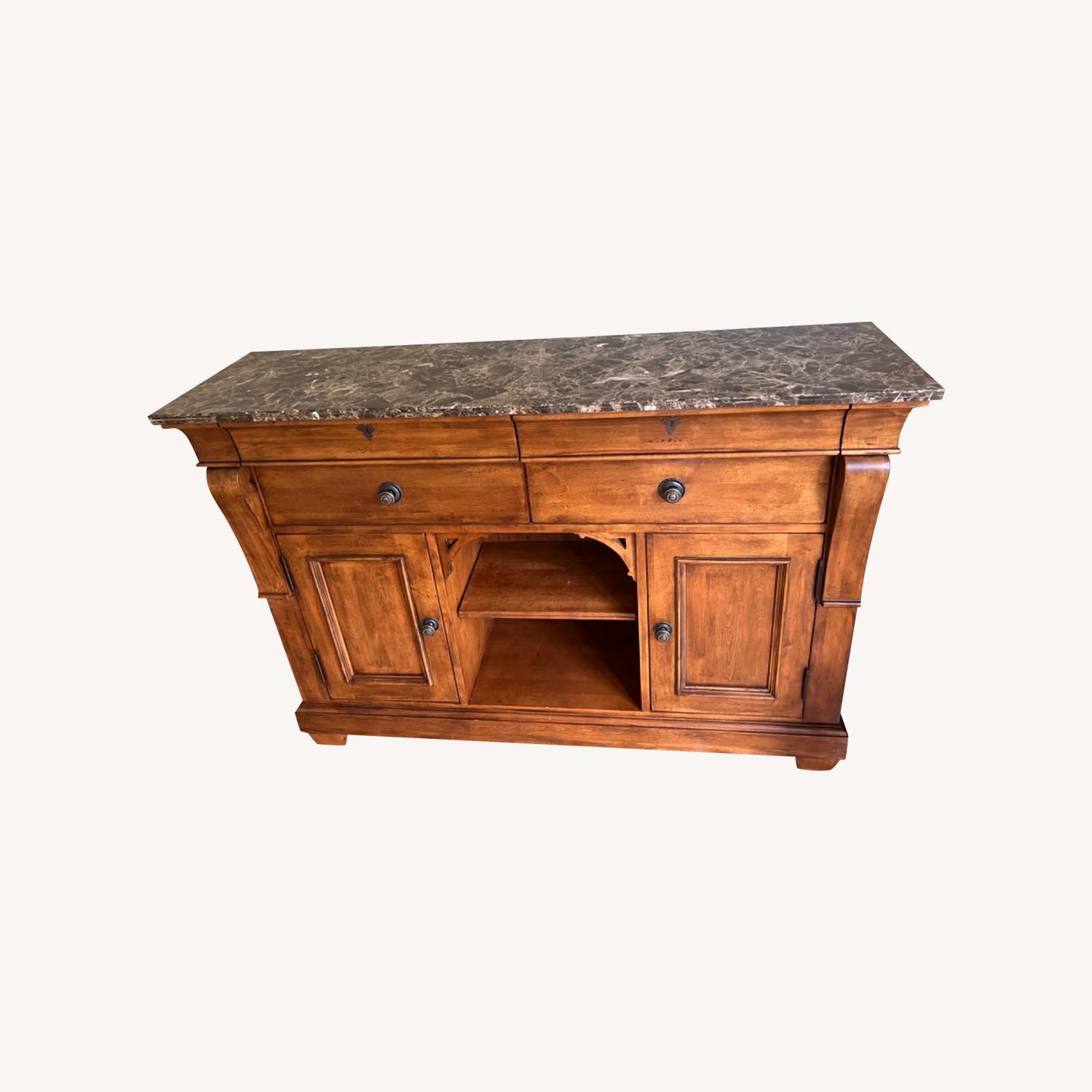 Tuscano Sideboard With Marble Top - AptDeco