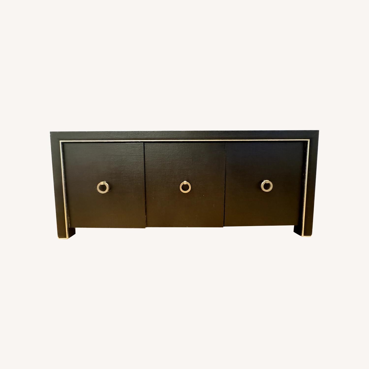 Midcentury Black Credenza / Sideboard - AptDeco