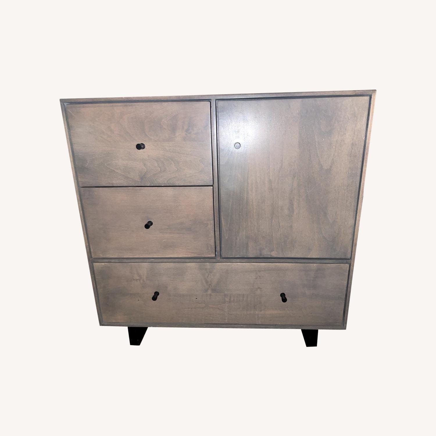 Room & Board Hudson Storage Cabinet with Wood Base - AptDeco