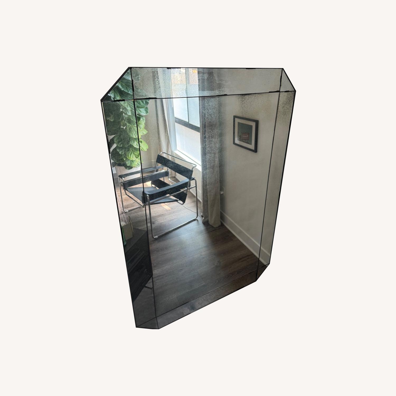 CB2 Distressed Floor Mirror - AptDeco