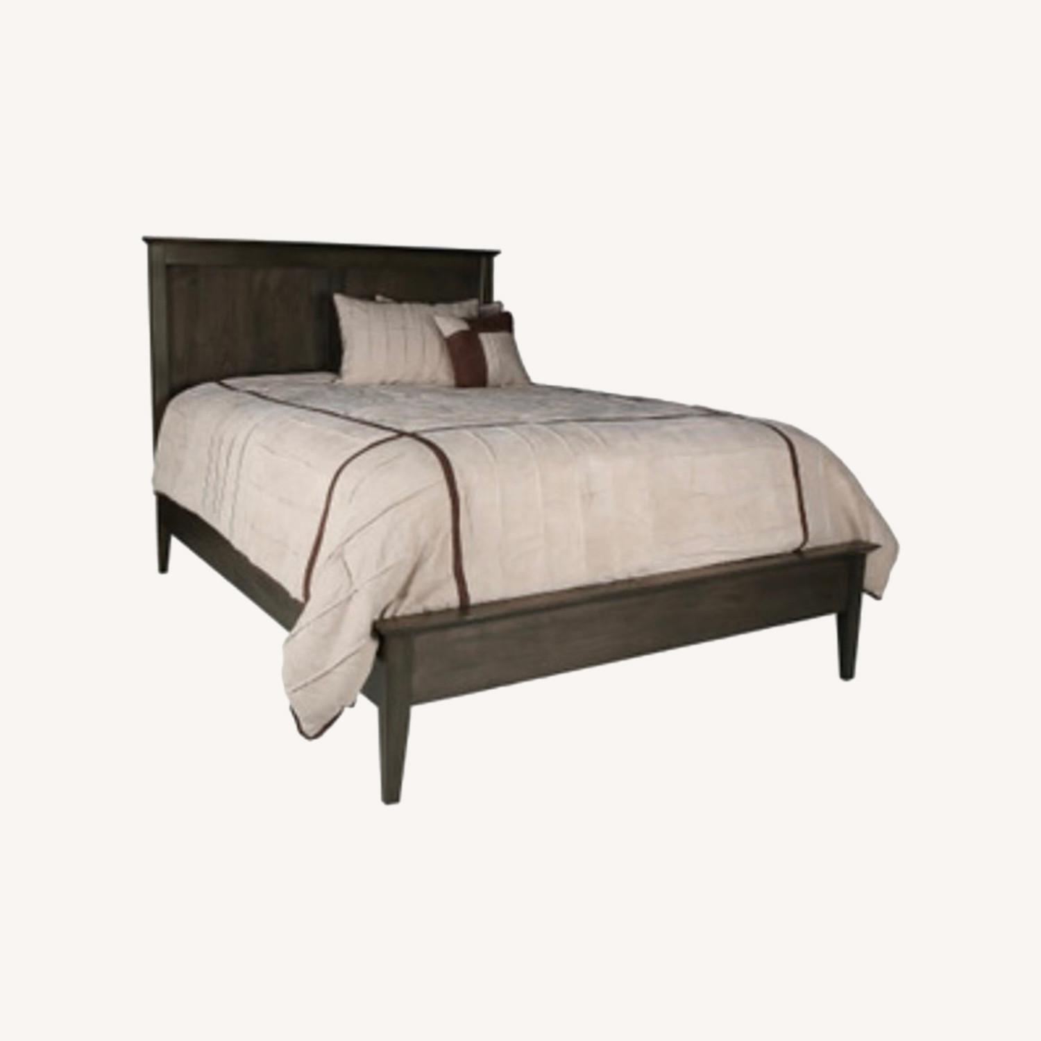 Solid Wood Headboard & Bed Frame - AptDeco