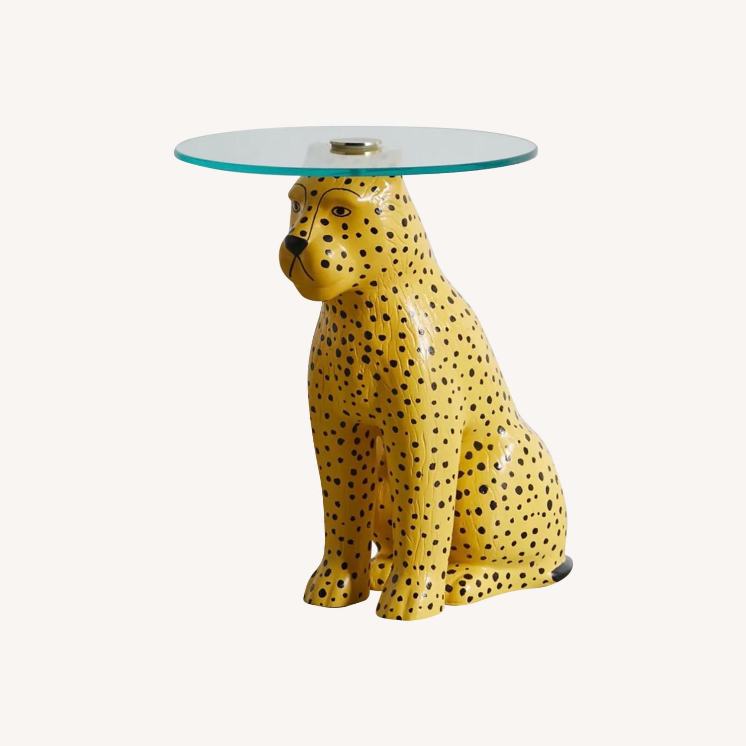 Urban Outfitters Cheetah Side Table - AptDeco
