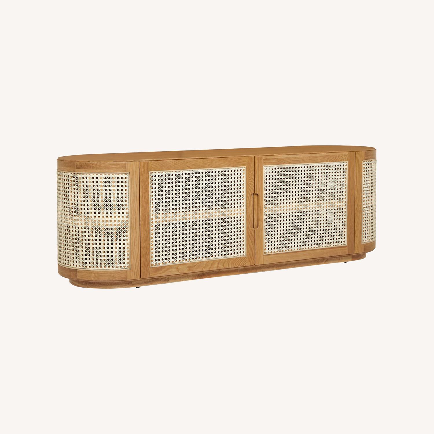 Article Candra Oak Media Unit - AptDeco