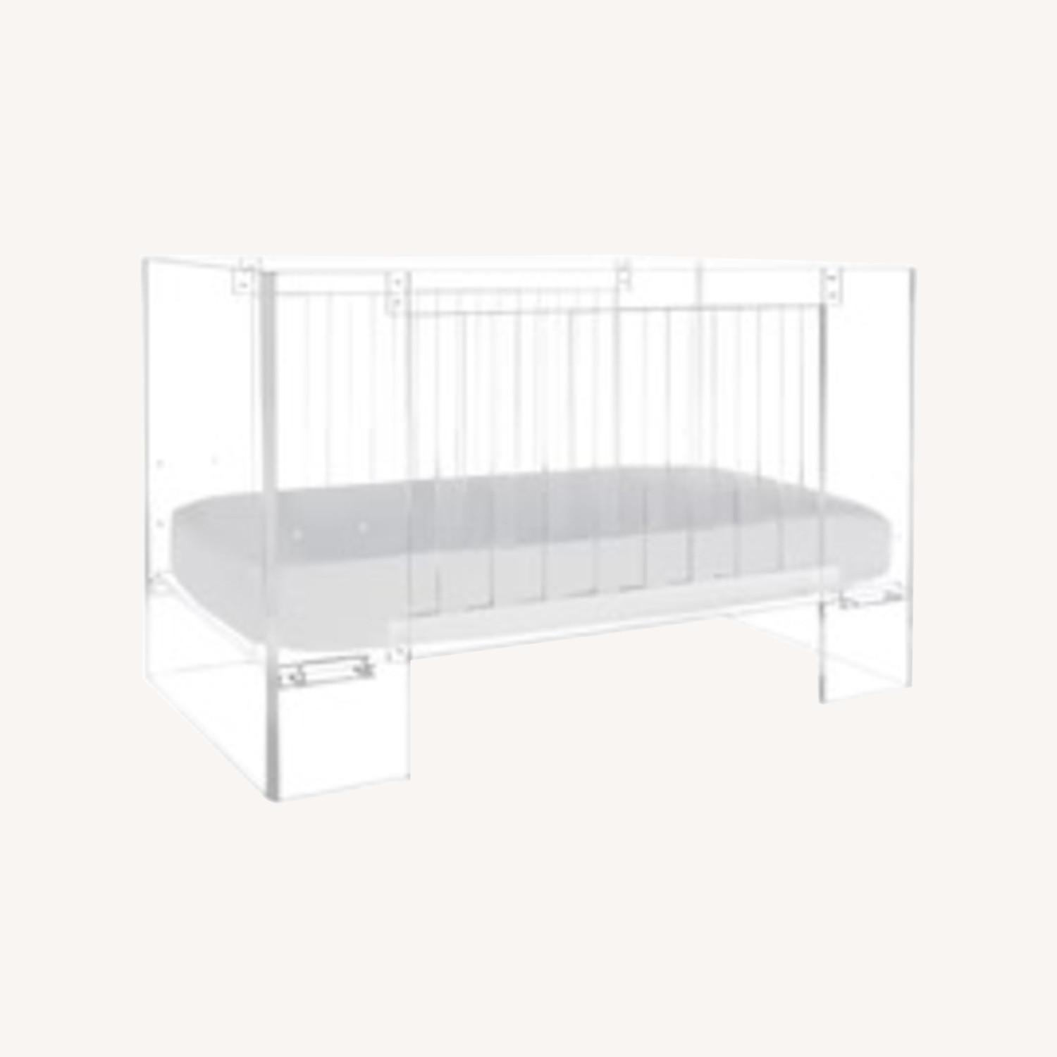 Nursery Works Vetro Acrylic Crib (CLEAR) - AptDeco