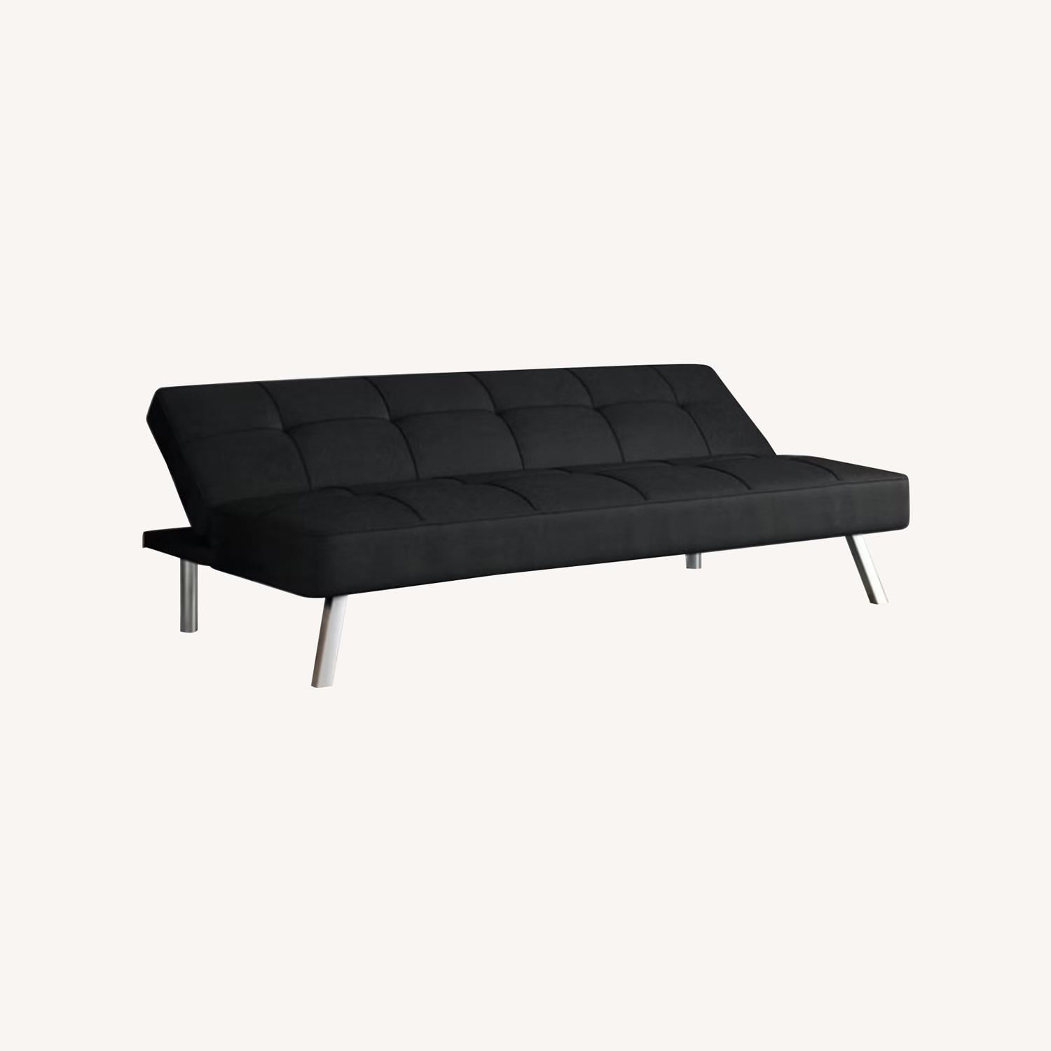 IKEA BALKARP Long Black Sofa/Futon - AptDeco