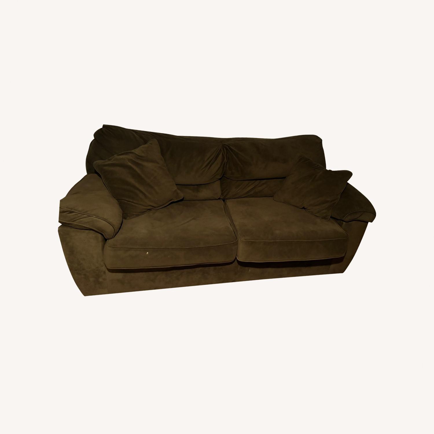 Raymour & Flanigan Brown Sleeper Sofa - AptDeco
