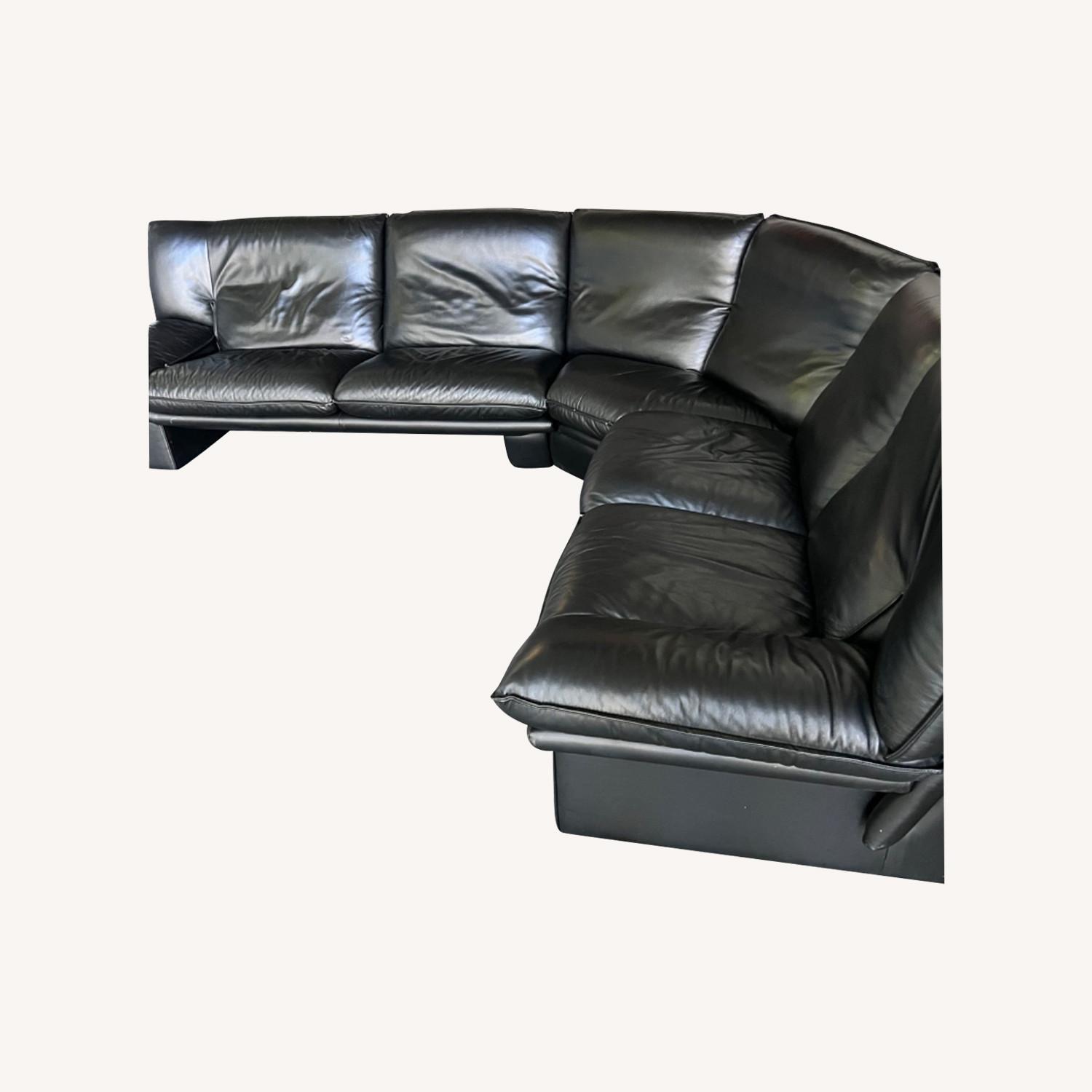 Nicoletti Leather Sectional - AptDeco