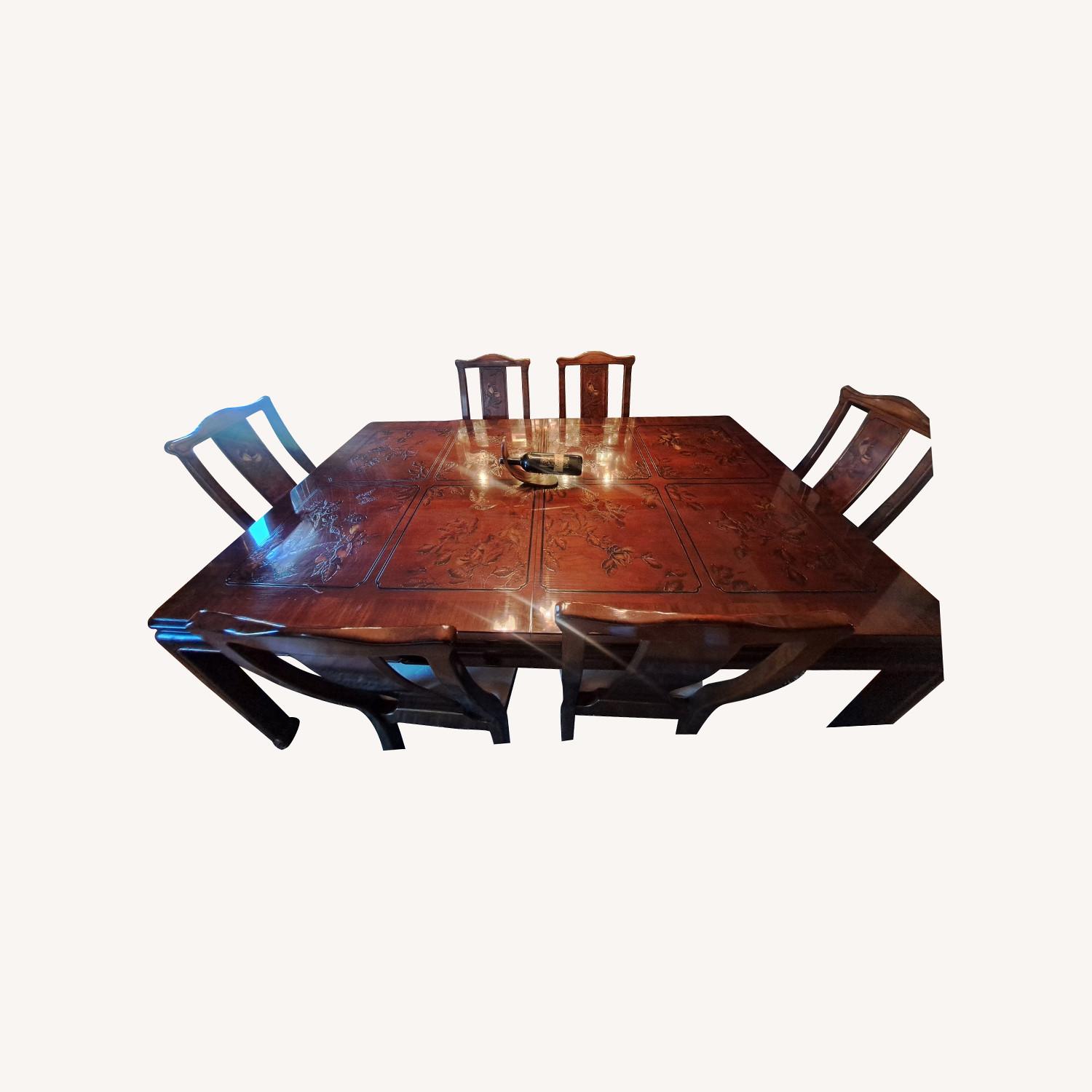 Drexel Dining Room Set Table and Chairs - AptDeco
