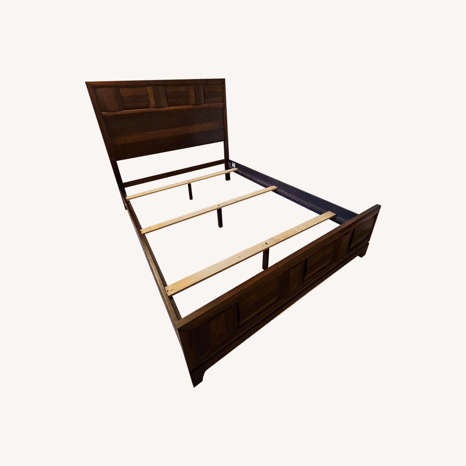 Queen Wooden Bed Frame - AptDeco