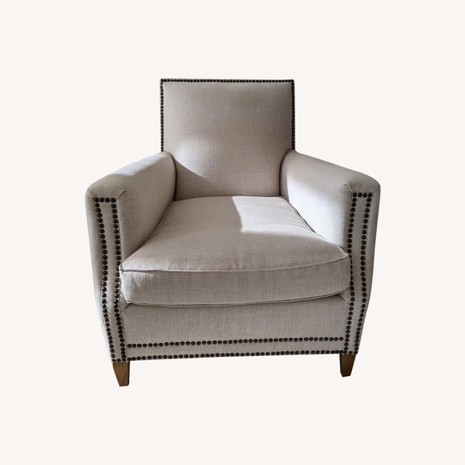 Restoration Hardware Upholstered Marcel Club Chair - AptDeco