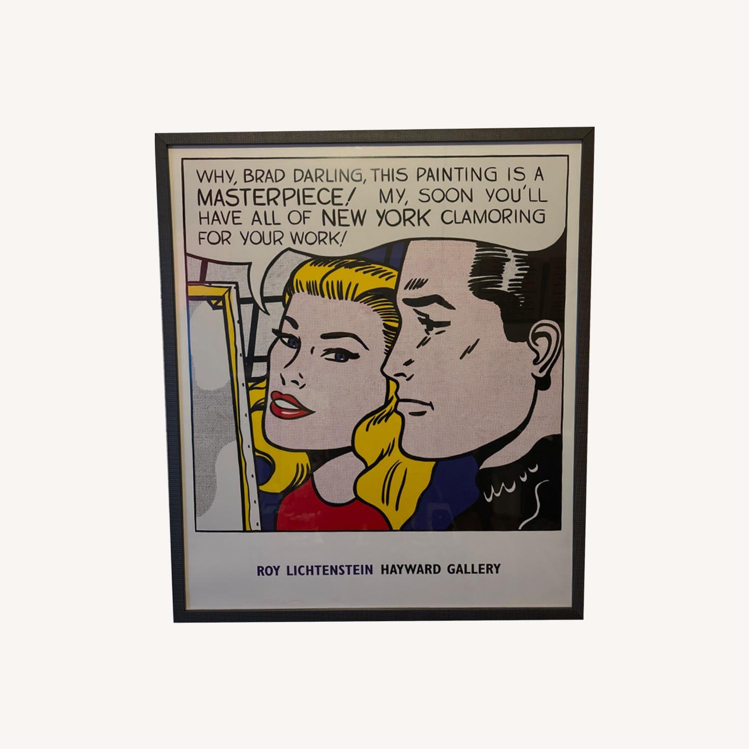 Original Roy Lichtenstein Poster Framed Vintage - AptDeco
