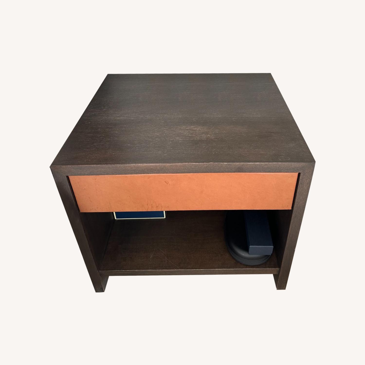 Custom Desiron Dark Oak Side Tables - AptDeco