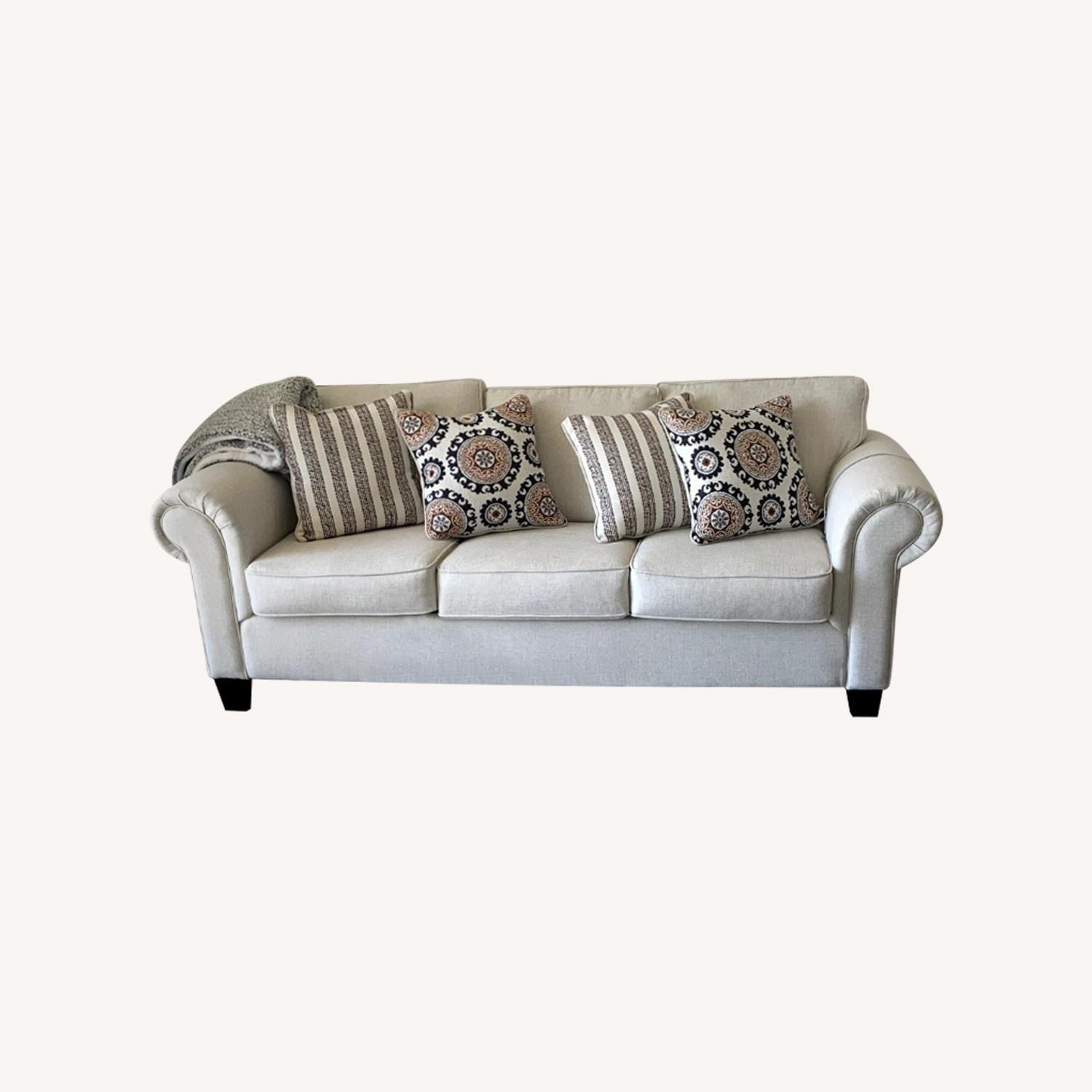 Ivory Beige Couch - AptDeco