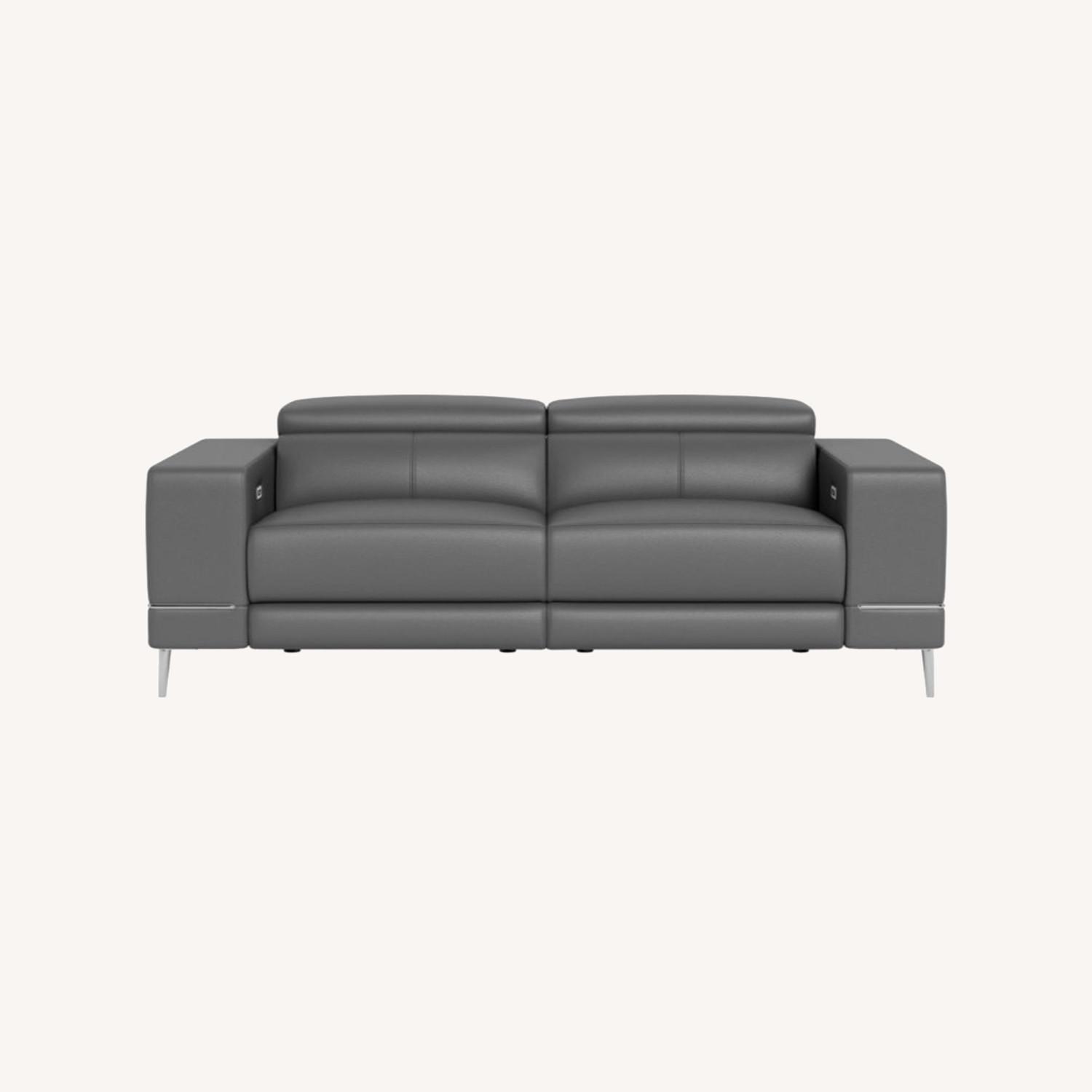 Modani Bergamo Power Motion Sofa Dark Grey - AptDeco