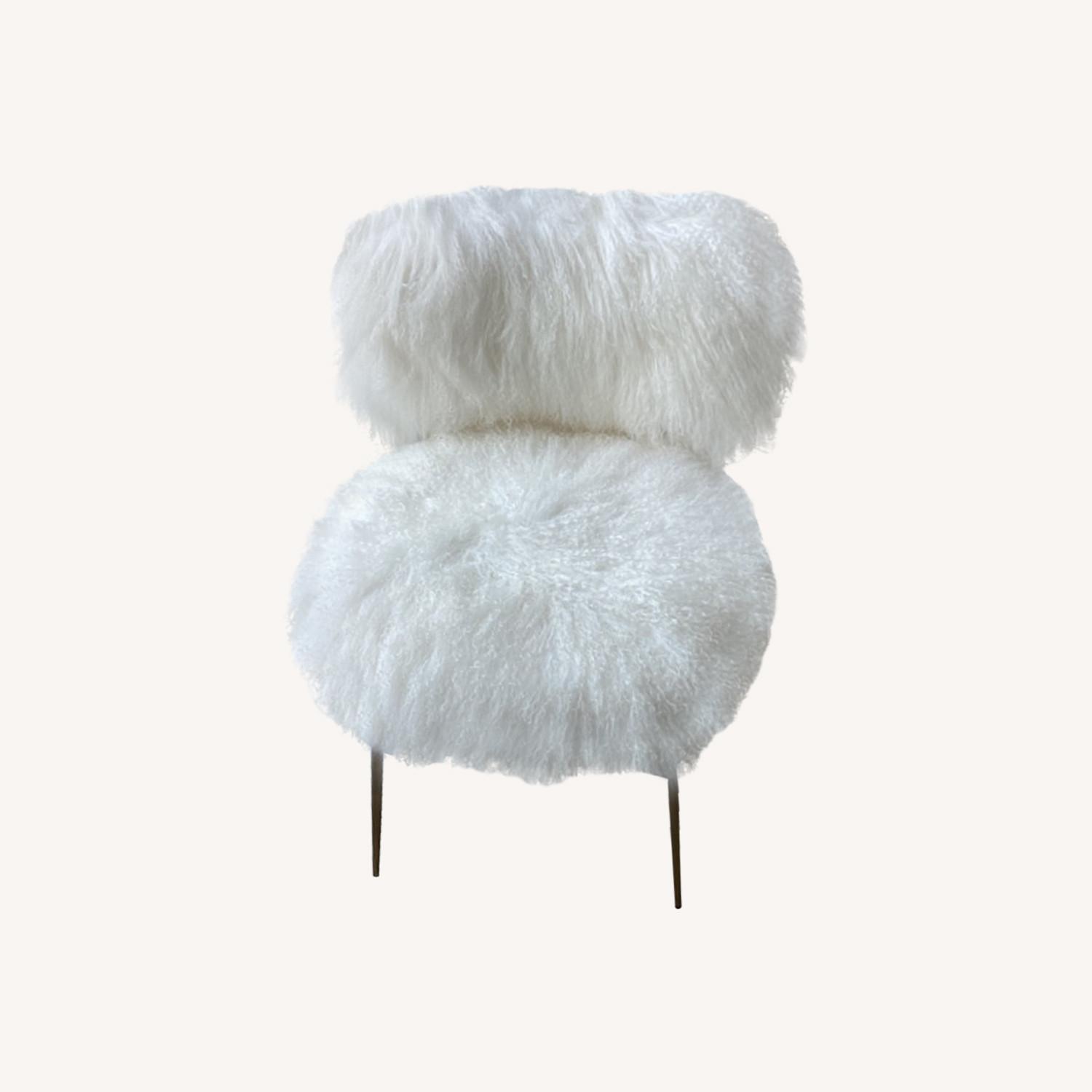 Faux Fur Chair - AptDeco