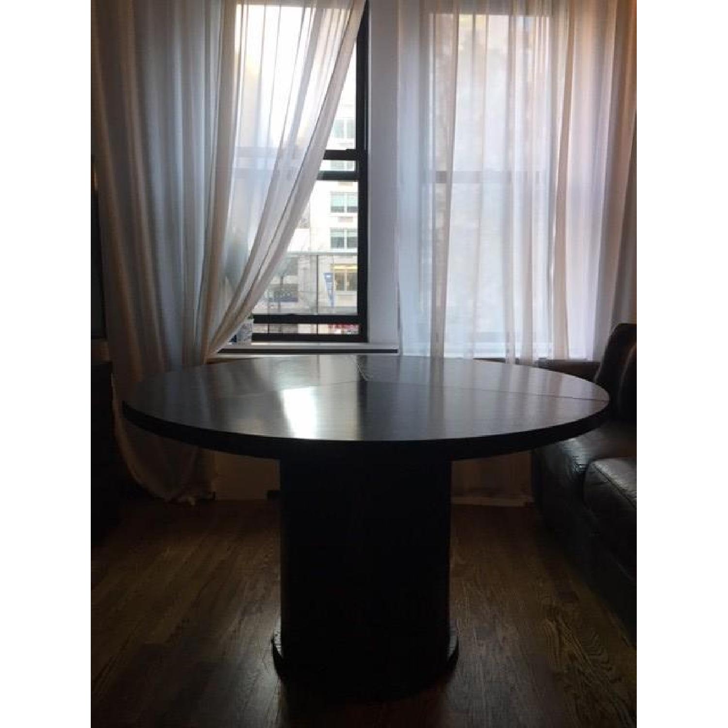 Maurice Villency Expandable Round Dining Table - AptDeco