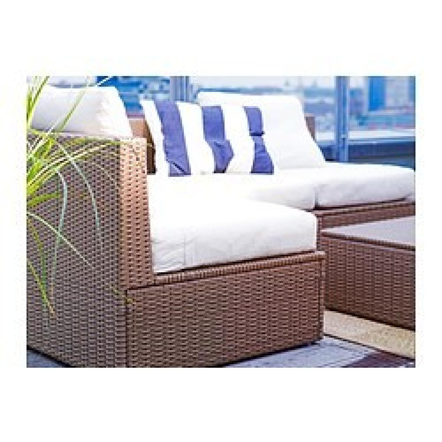 Ikea Arholma Outdoor Loveseat + Armchair - AptDeco