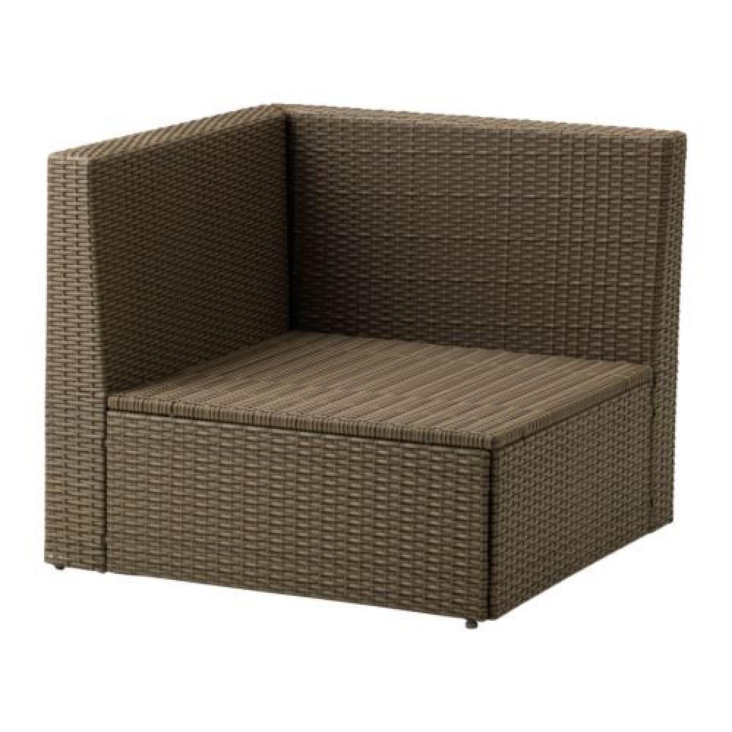 Ikea Arholma Outdoor Loveseat + Armchair - AptDeco