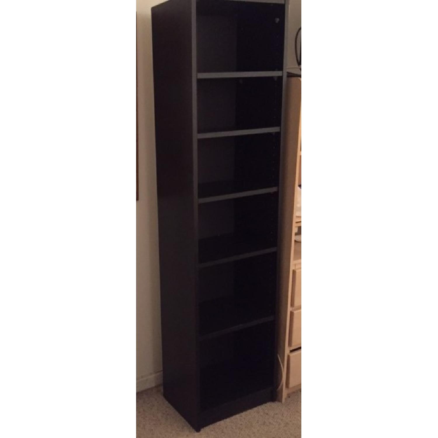 Ikea Billy Black Tall Bookcase - AptDeco