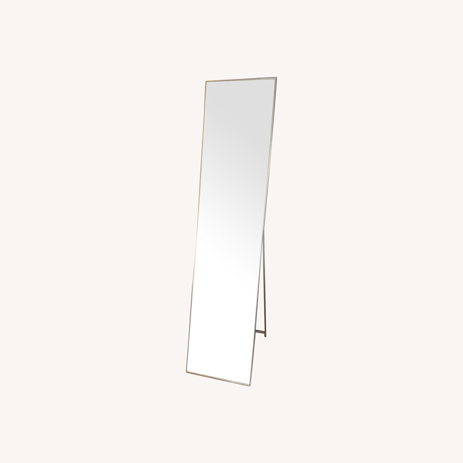 CB2 Infinity Standing Silver Floor Length Mirror - AptDeco