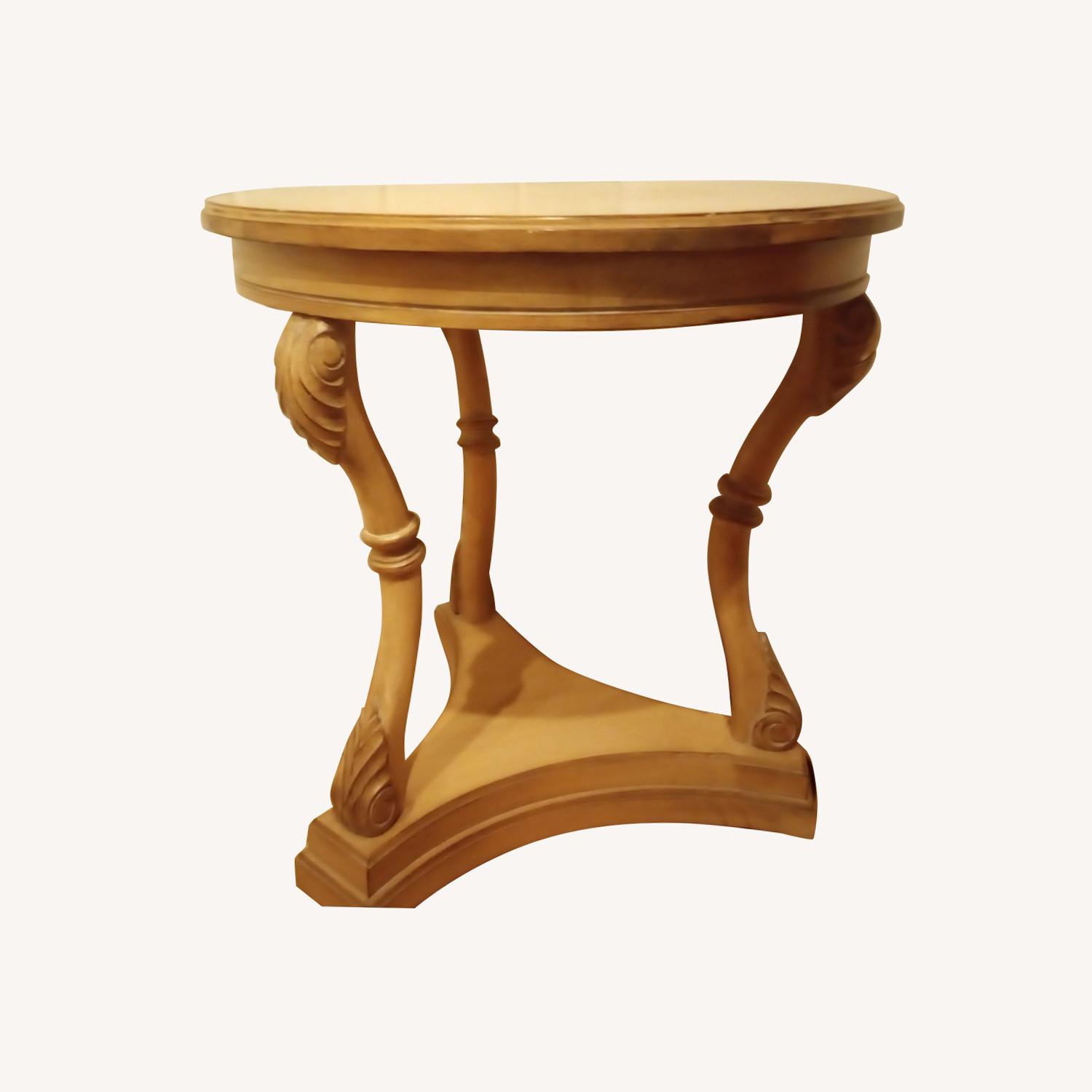 Kreiss Natural Wood Side Table - AptDeco