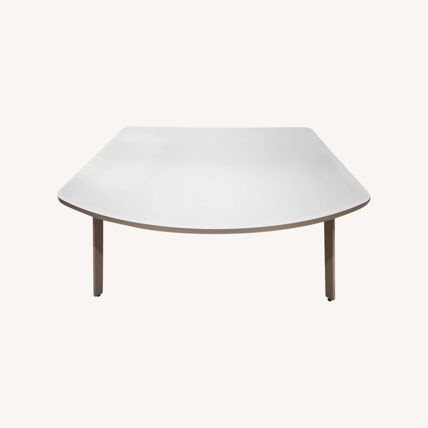 60in D Shaped Table - AptDeco