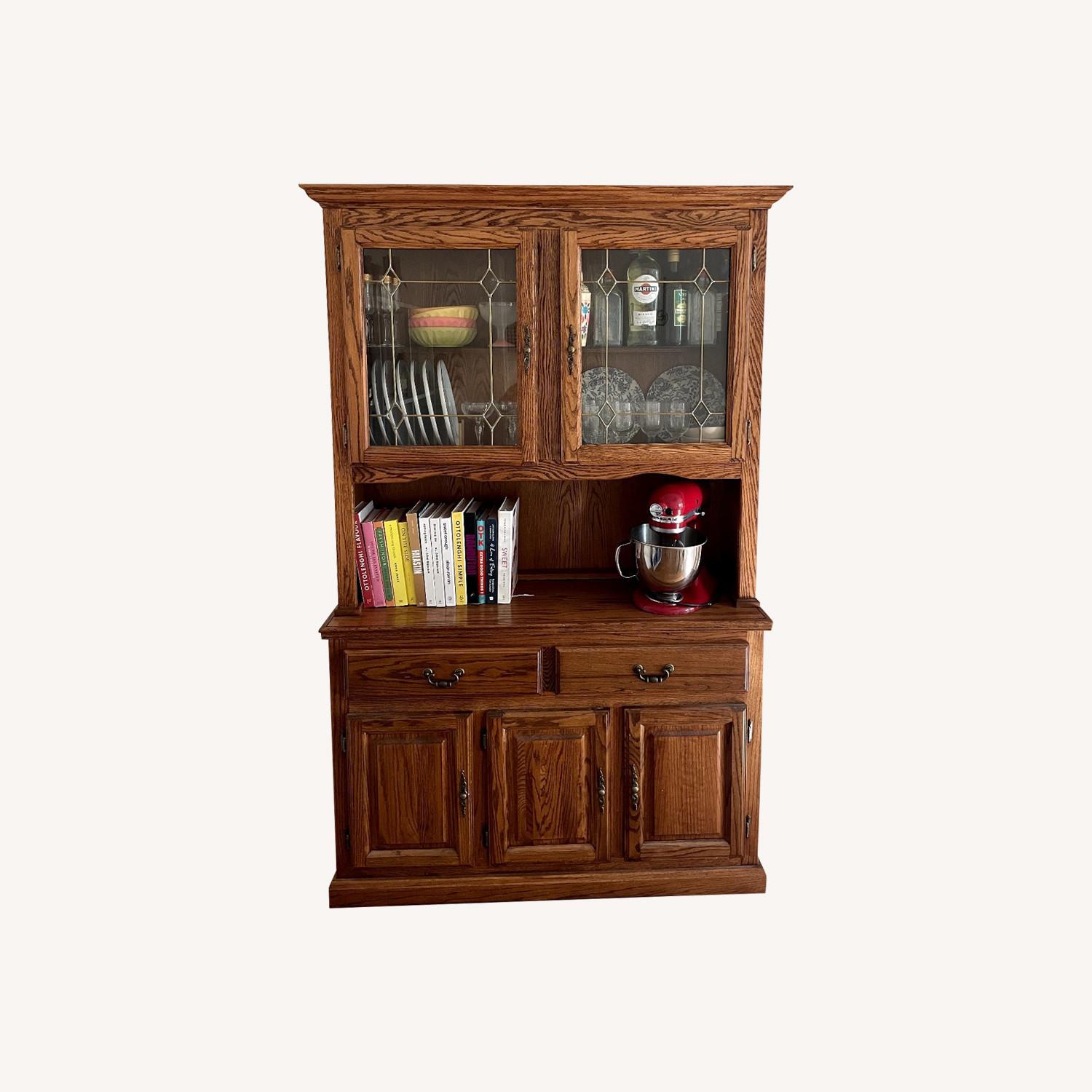 Oak Hutch - AptDeco