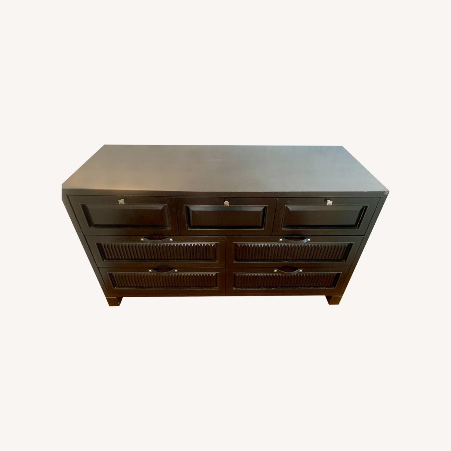 Vintage Pier 1 Imports Solid Wood Dresser - AptDeco