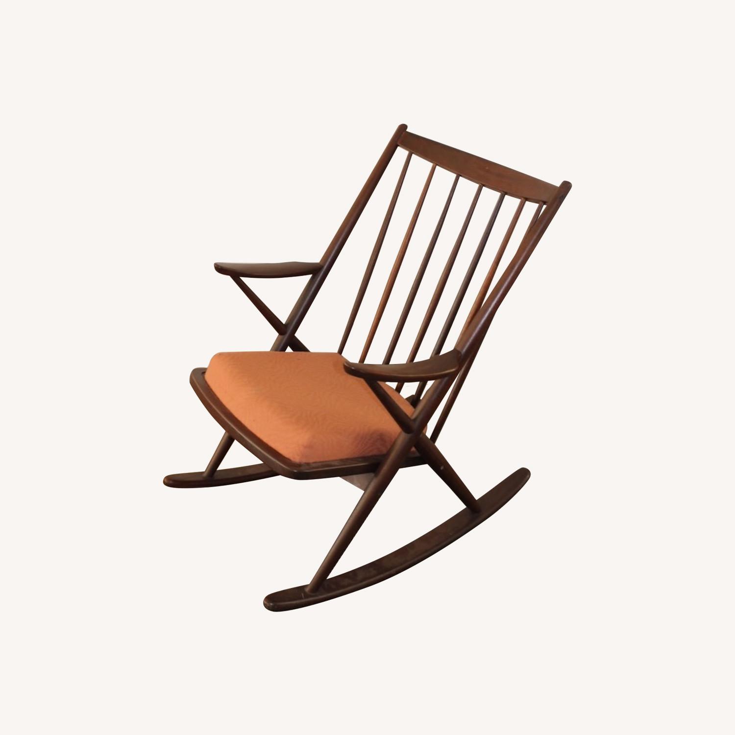 Danish Teak Rocking Chair - AptDeco