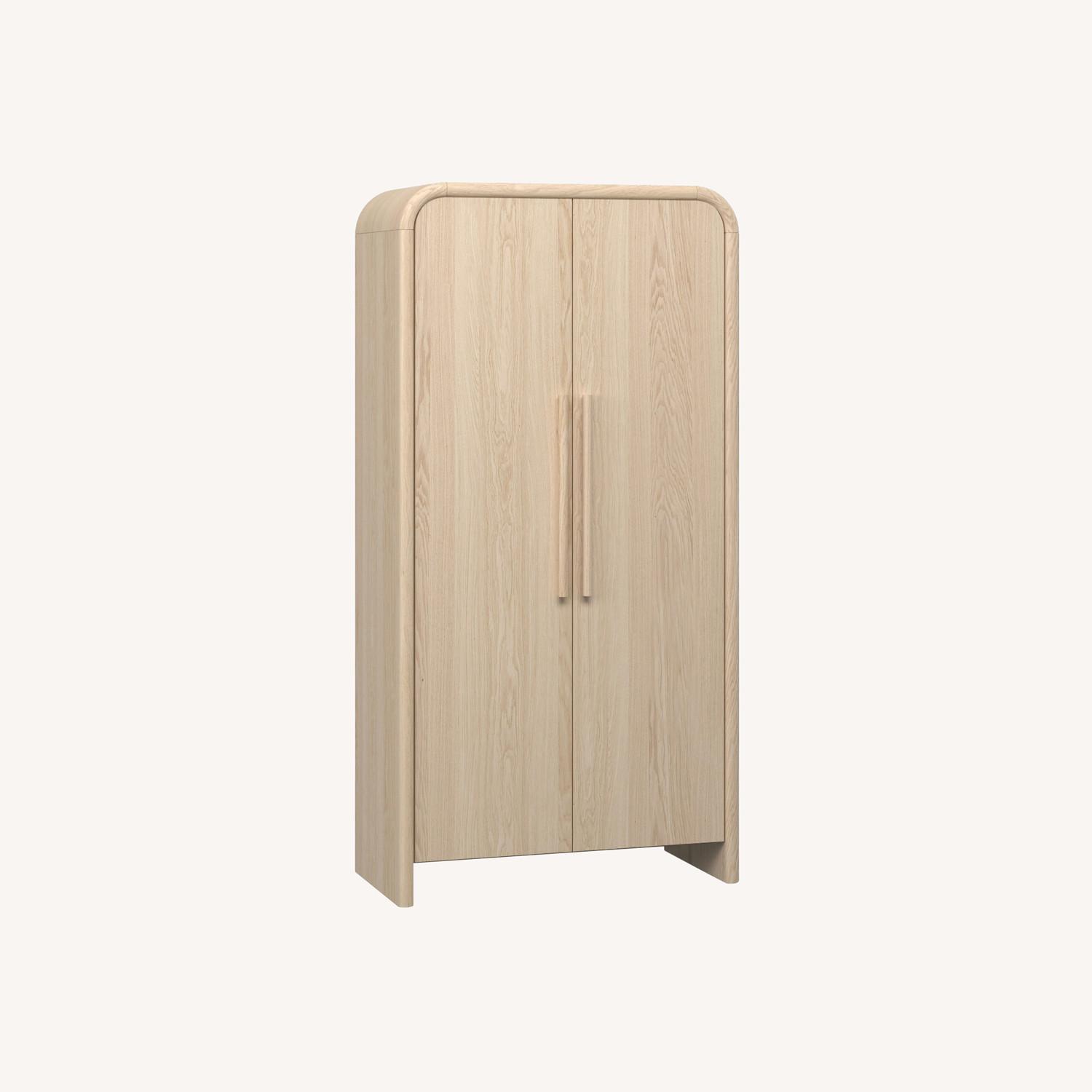 Article FAYDRA 35.5" Enclosed Bookcase, Natural - AptDeco